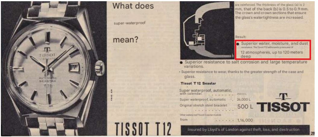 Tissot, vintage models - Set Back In Time